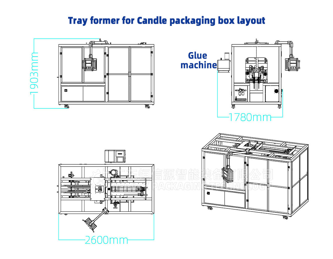 Tray Former for Candle Packaging cardboard tray box from China manufacturer - Y-pack packaging ...