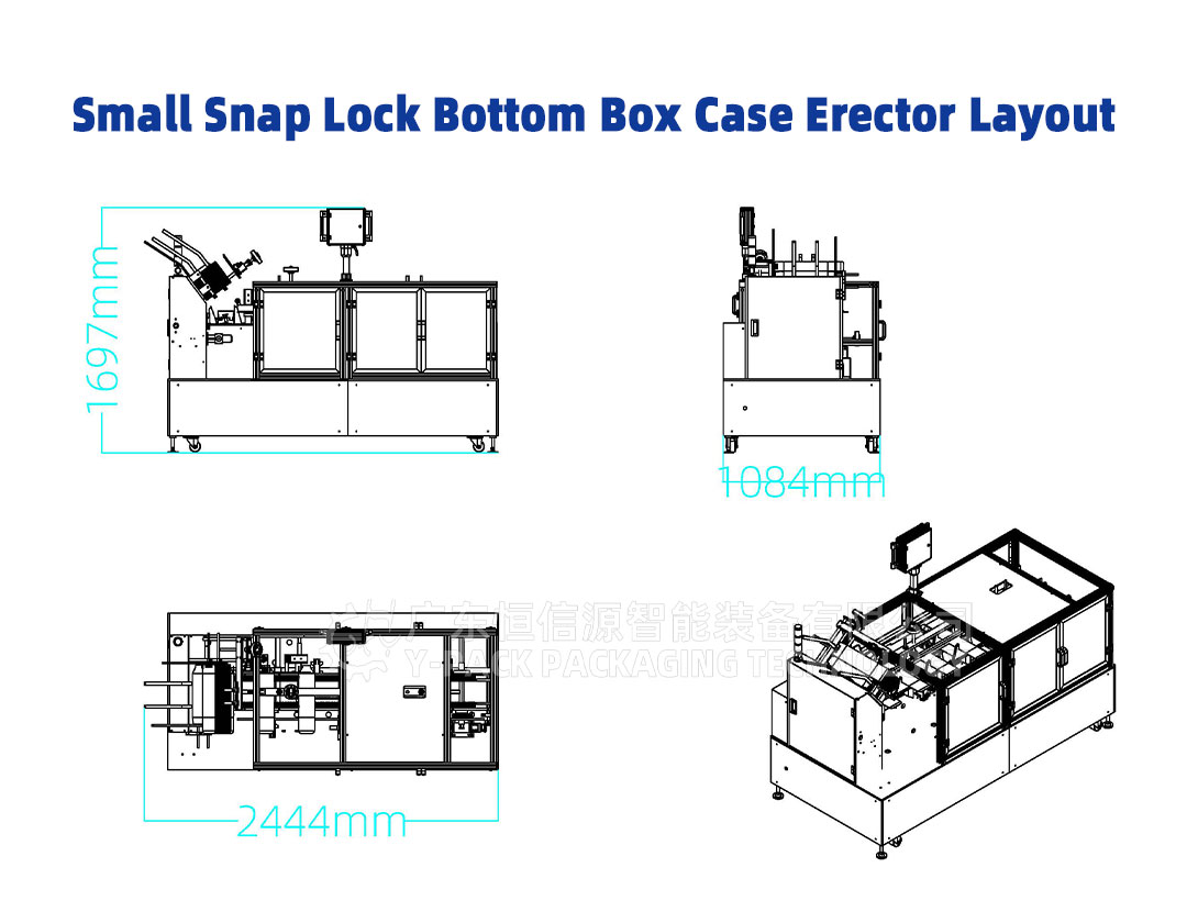 Automatic case erector machine for Inflatable pumps small snap lock ...